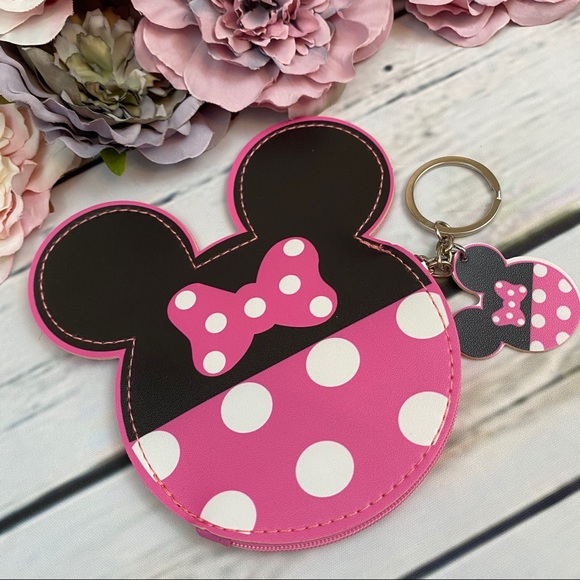 Bags | Mickey Minnie Mouse Coin Purse Keychain | Poshmark